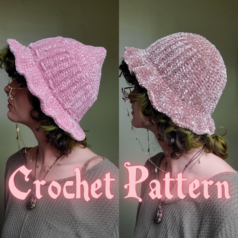 Foxglove Bucket Hat Crochet Pattern DIGITAL FILE Not a - Etsy