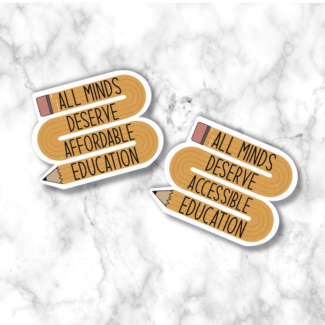 Education Sticker, Teacher Sticker, Affordable Accessible Education ...