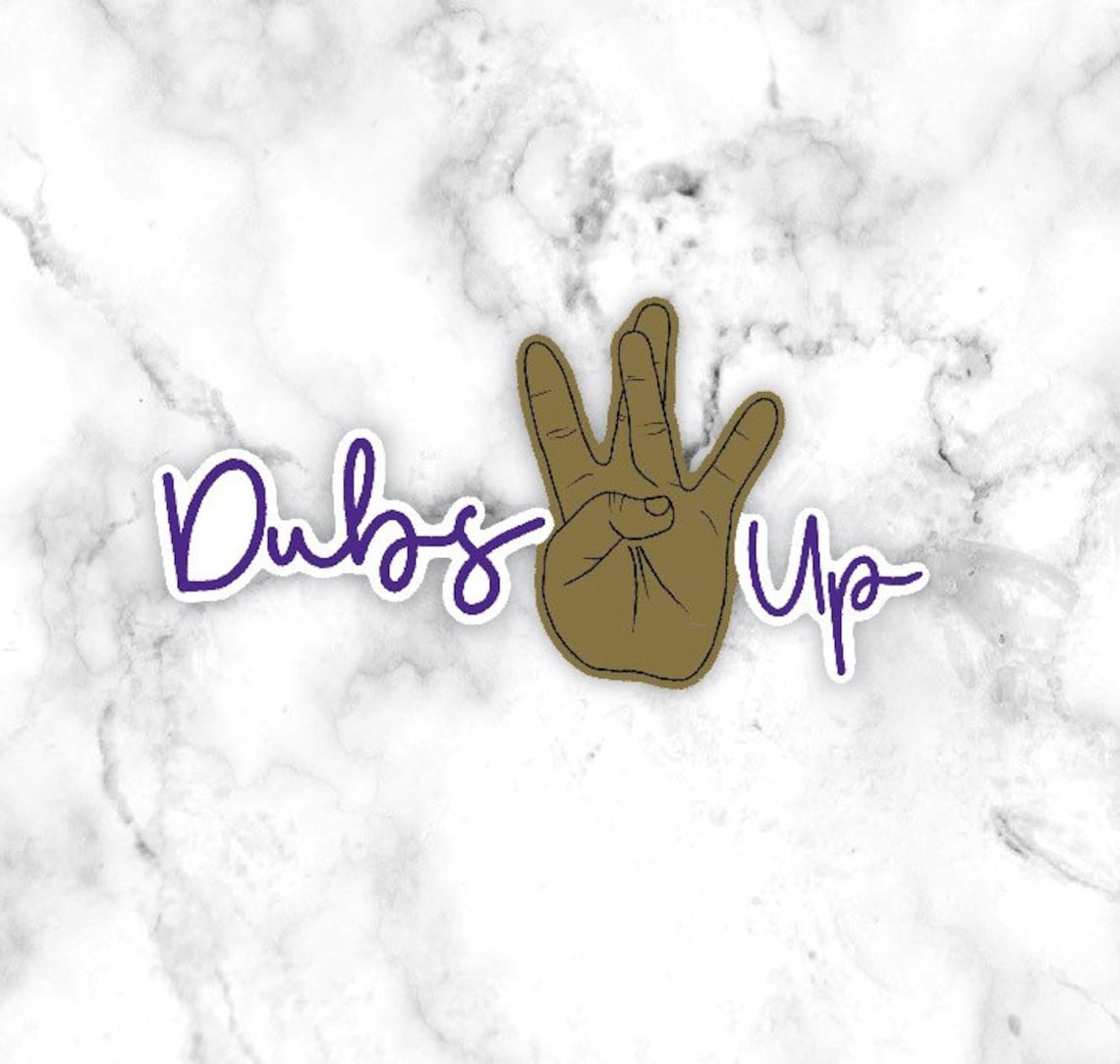 UW Huskies Dubs up Sticker splash Proof Pnw Seattle - Etsy