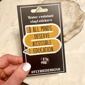 Education Sticker, Teacher Sticker, Affordable Accessible Education ...