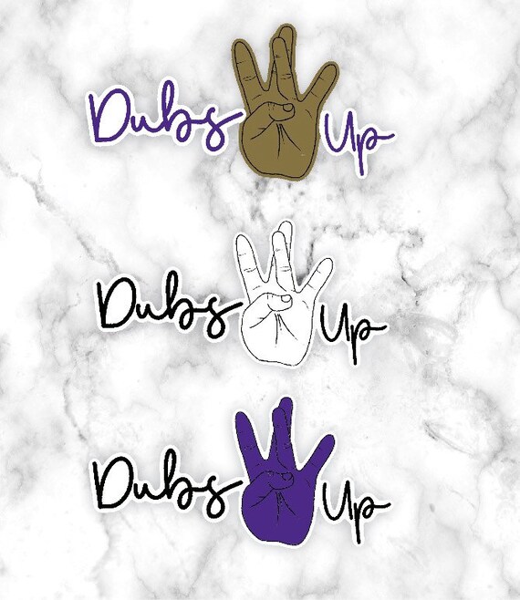 UW Huskies Dubs up Sticker splash Proof Pnw Seattle | Etsy