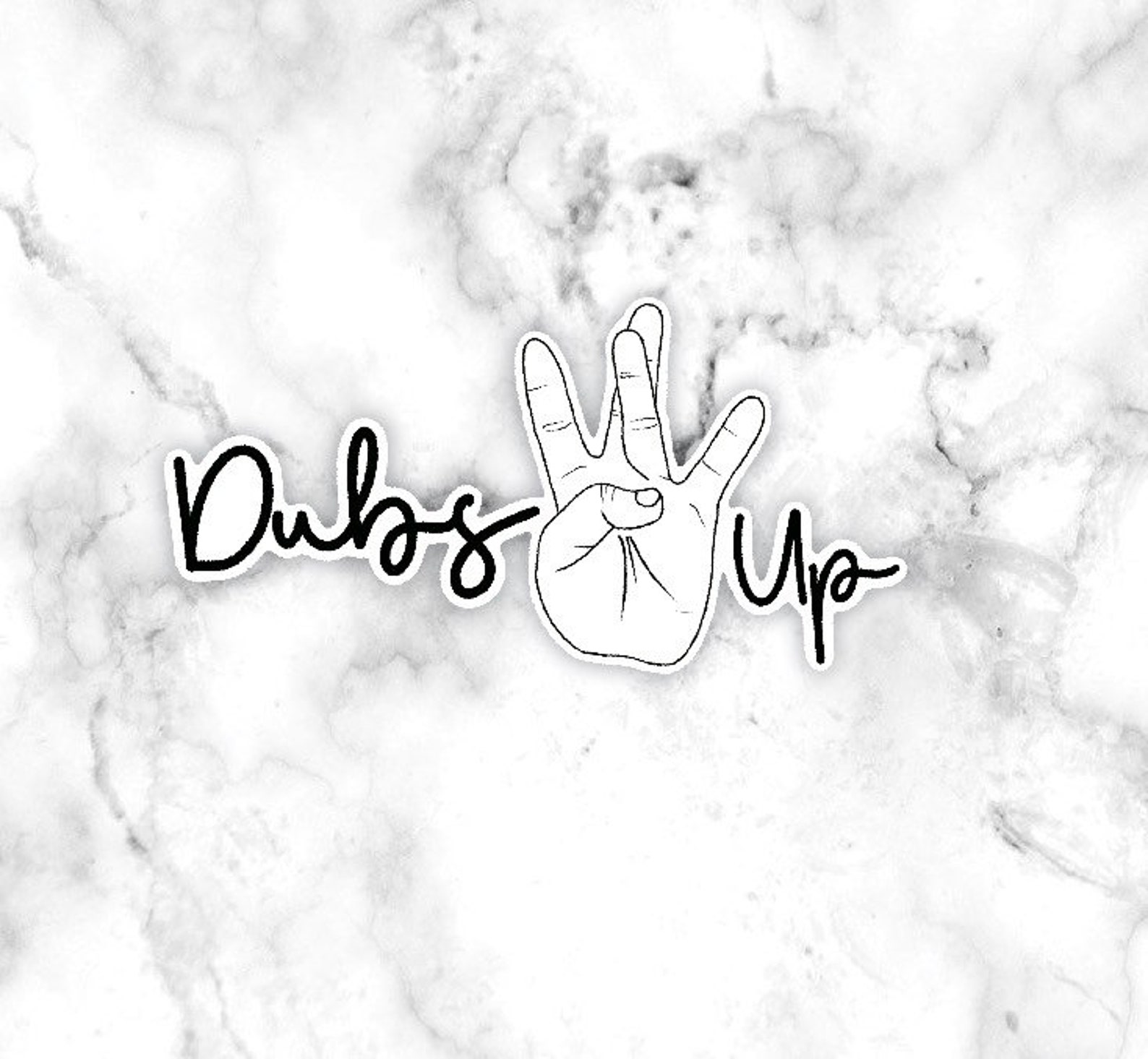 UW Huskies Dubs up Sticker splash Proof Pnw Seattle | Etsy