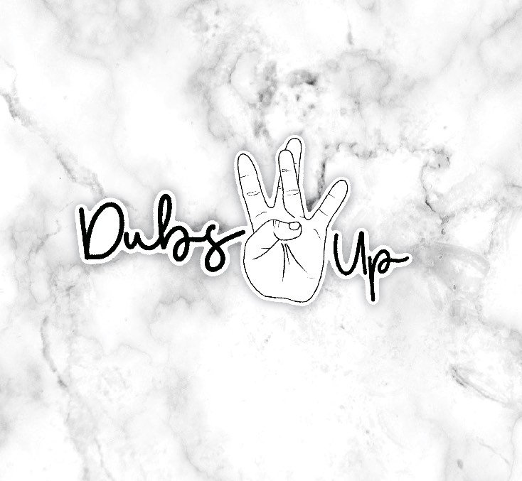 UW Huskies Dubs up Sticker splash Proof Pnw Seattle | Etsy