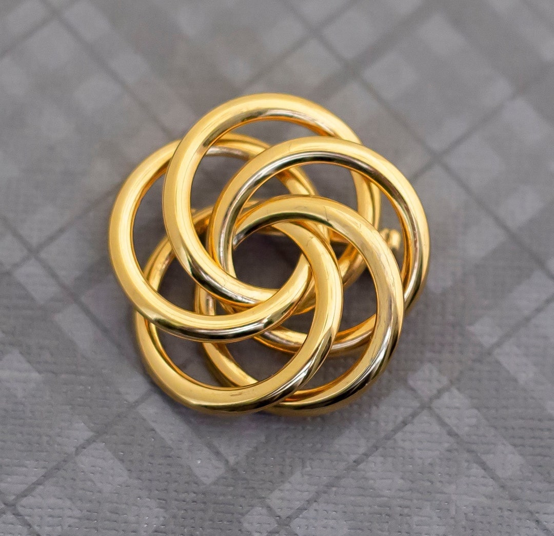 Vintage Gold Tone Multi Spiral Brooch G29 - Etsy