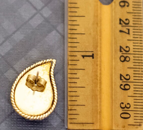 Vintage Goddess' Teardrop Gold Tone Stud Earrings by … - Gem