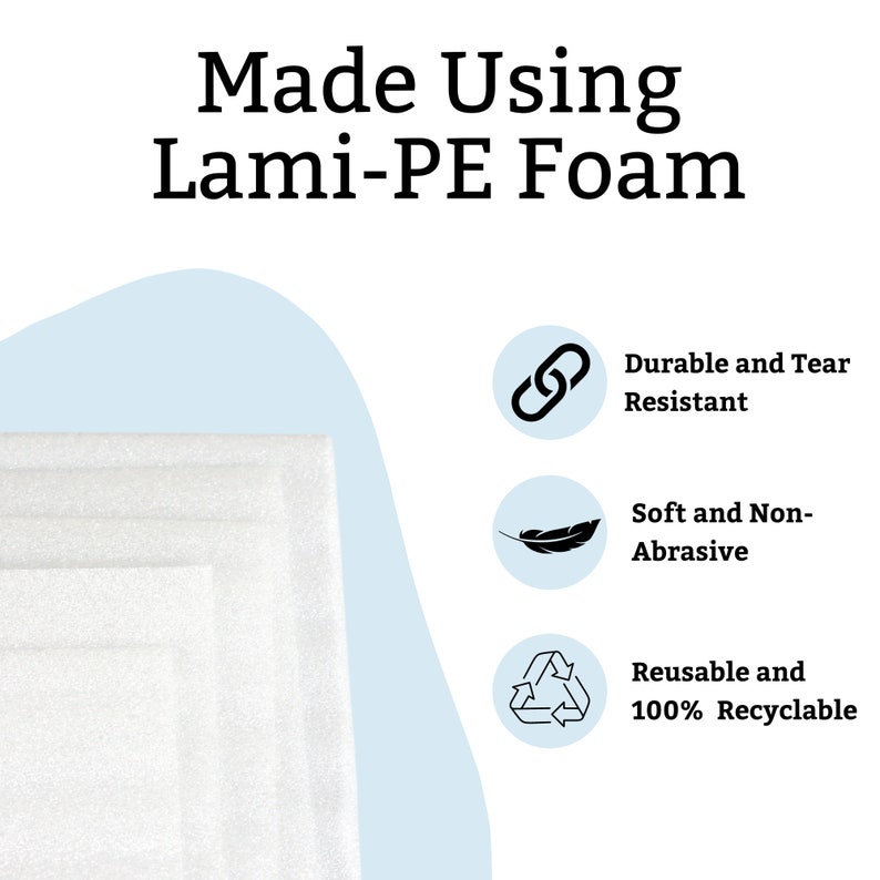 EPE USA Eco-friendly 100% Recyclable and Reusable 12”x 12”x 1/16 ...