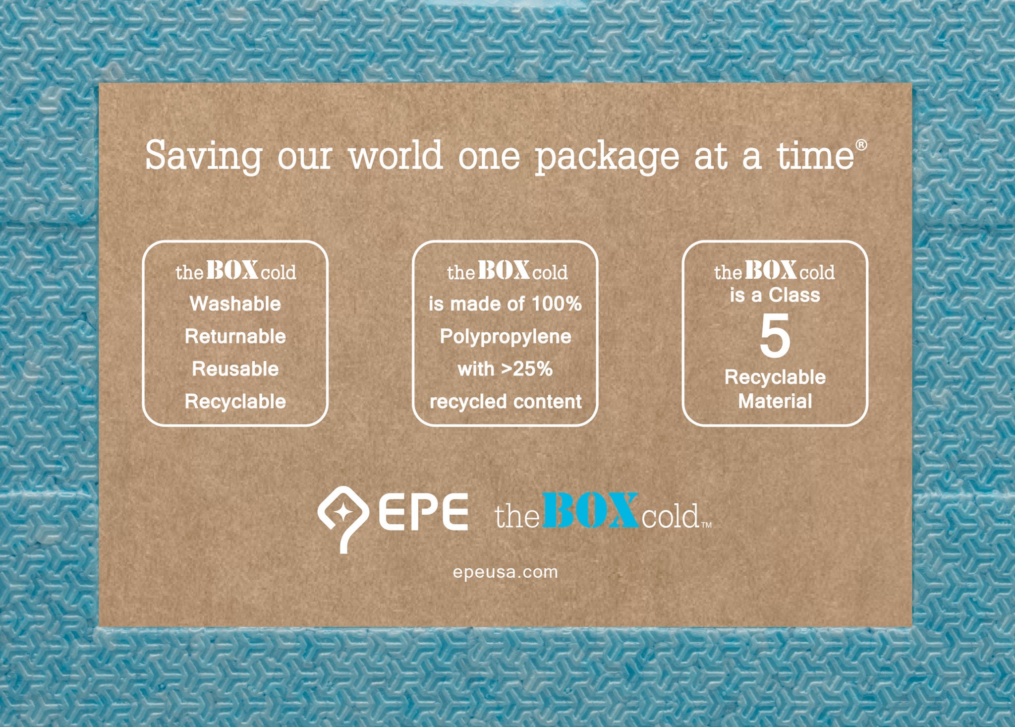 EPE USA Insulated Cold Shipping Box With Foam Cooler Reusable ...