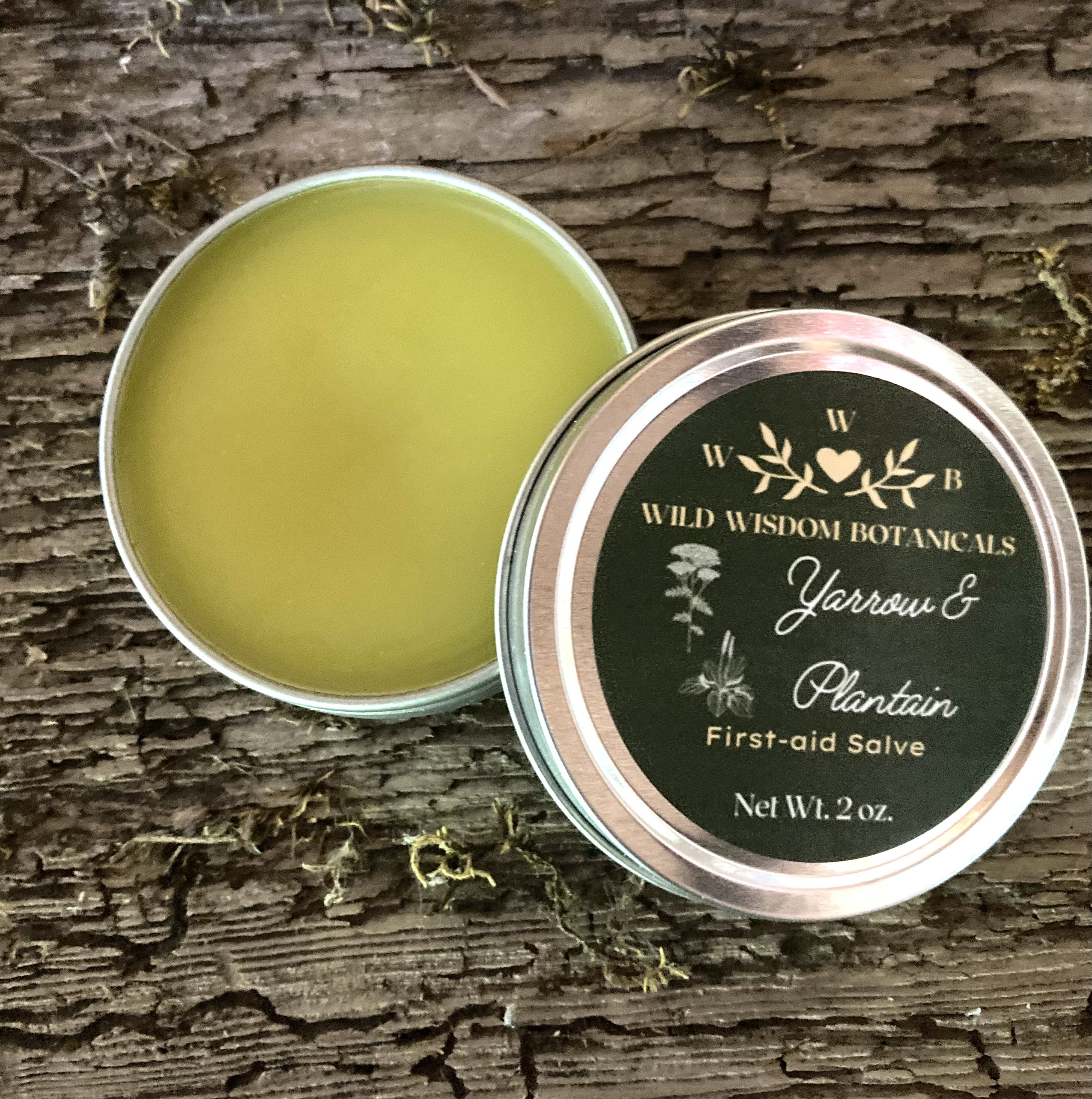 Yarrow & Plantain First Aid Salve | Wild Wisdom Botanicals - Etsy