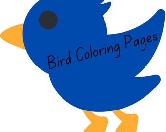 20 Bird-themed Coloring Pages - Etsy UK