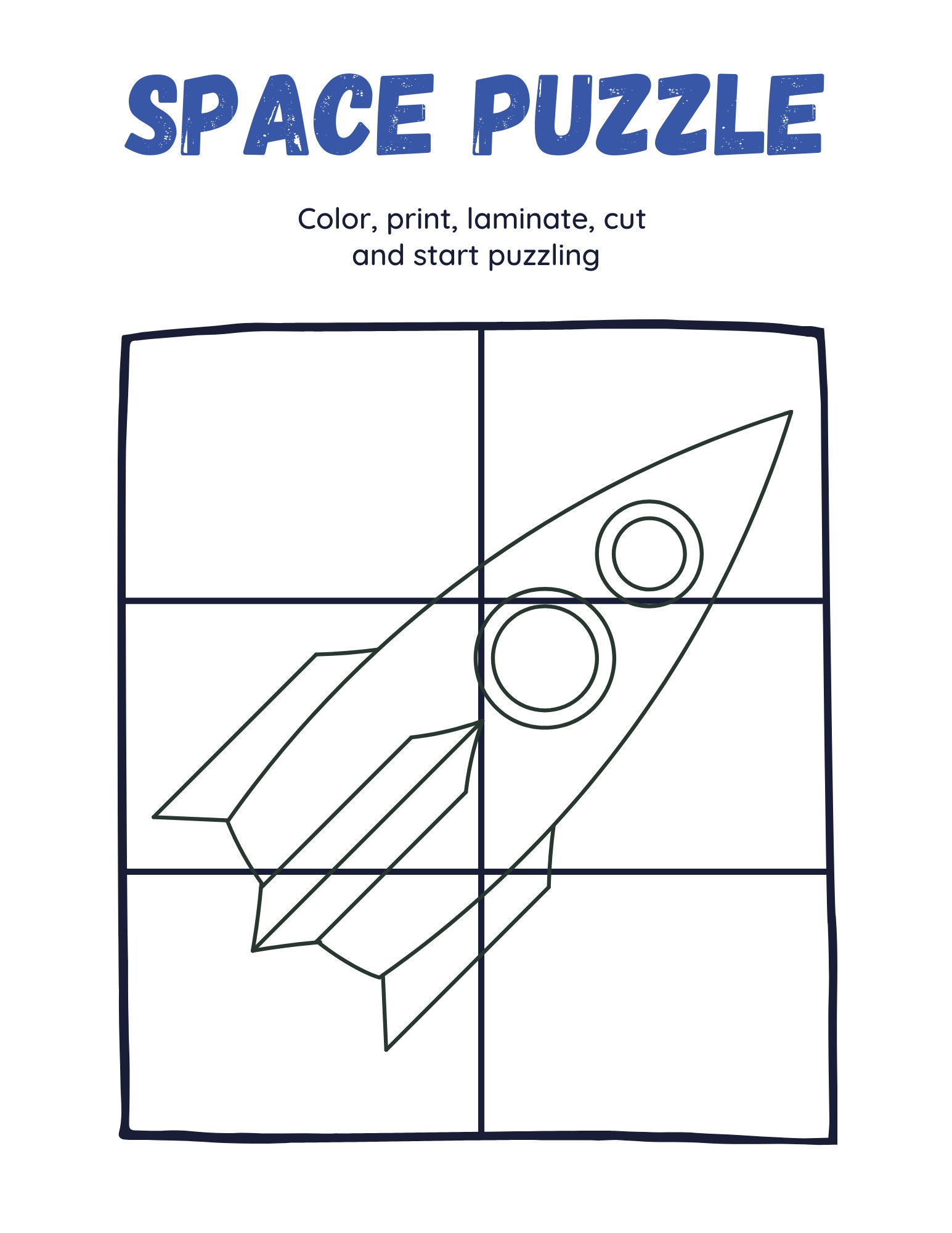 5 Space Themed Puzzles - Etsy