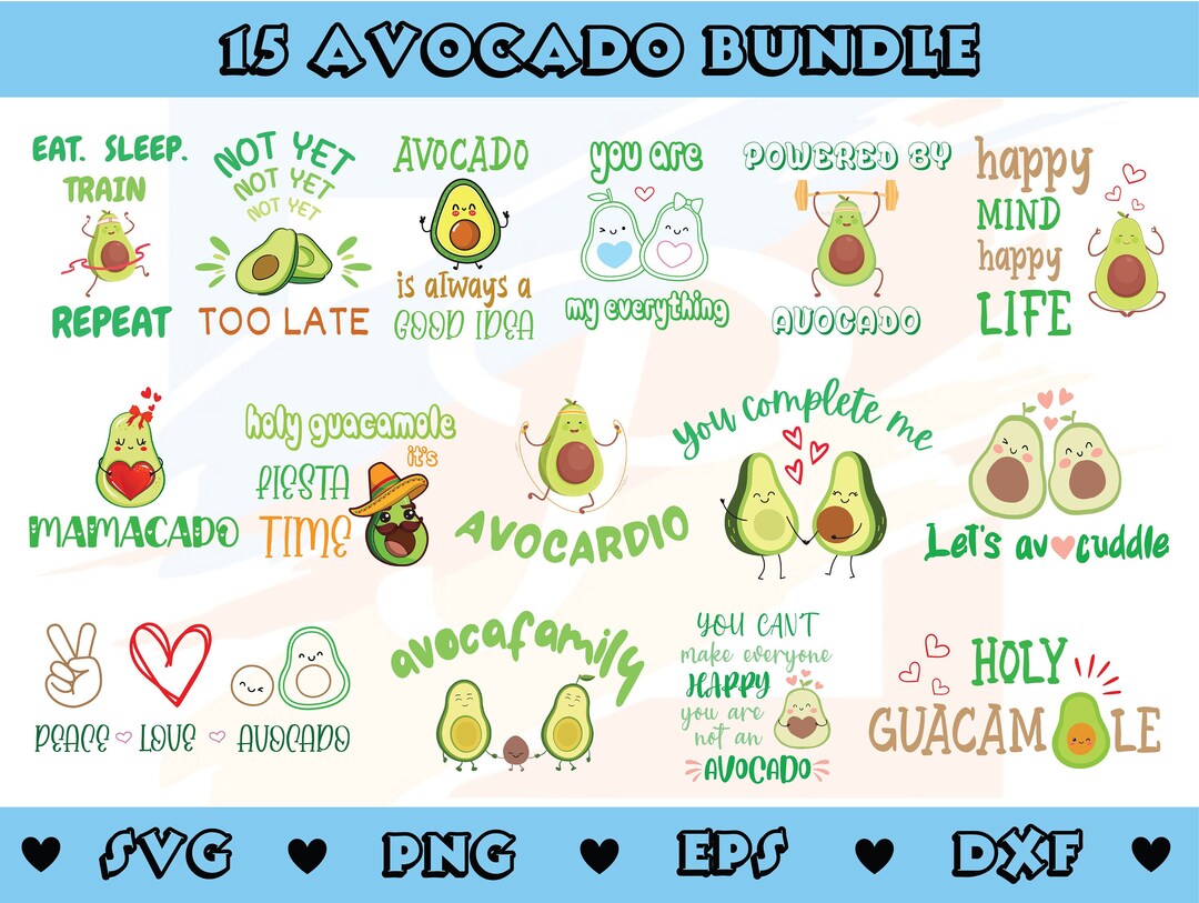 Aguacate SVG, Aguacate Clipart, Silueta de aguacate, Archivo digital de ...