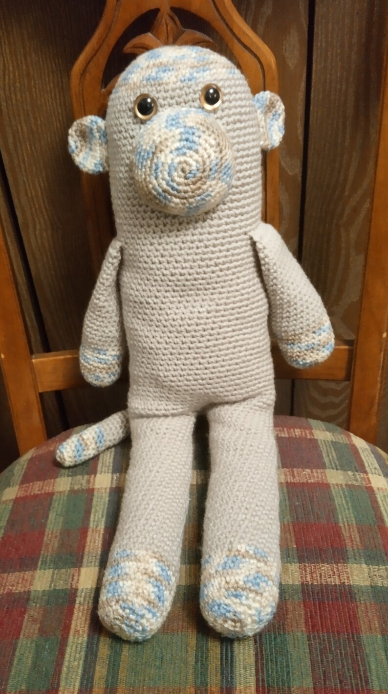 Merlin the Monkey - Crochet Pattern - Etsy