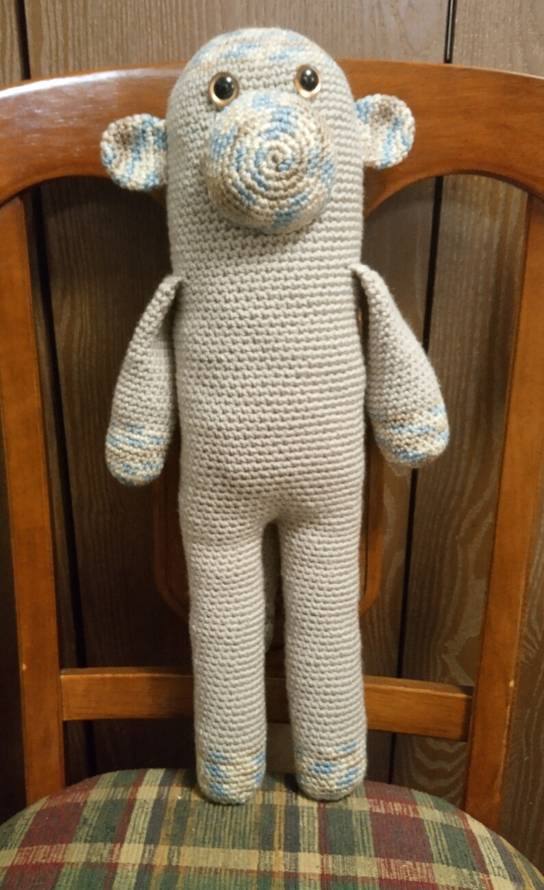 Merlin the Monkey - Crochet Pattern - Etsy