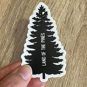 Land of the Pines Pine Tree North Carolina Sticker Vinyl - Etsy