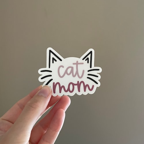 Cat Mom/cat Dad Vinyl Decal/sticker for Car/laptop | Etsy