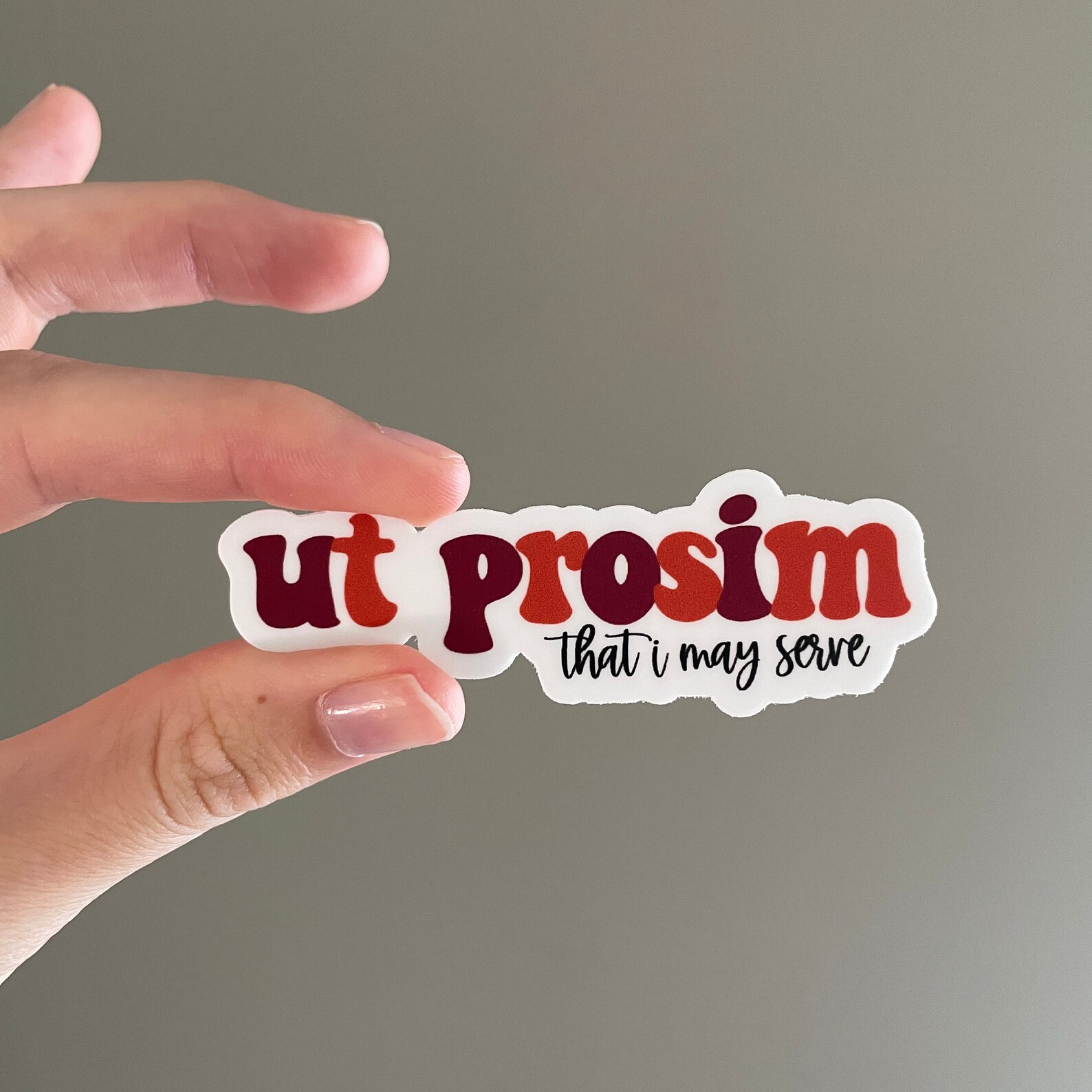 Ut Prosim Virginia Tech Pegatinas de vinilo College Grad | Etsy