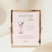 Olive Martini Pink Bar Poster Sign 8x10, Download, PDF, Custom, Canva ...