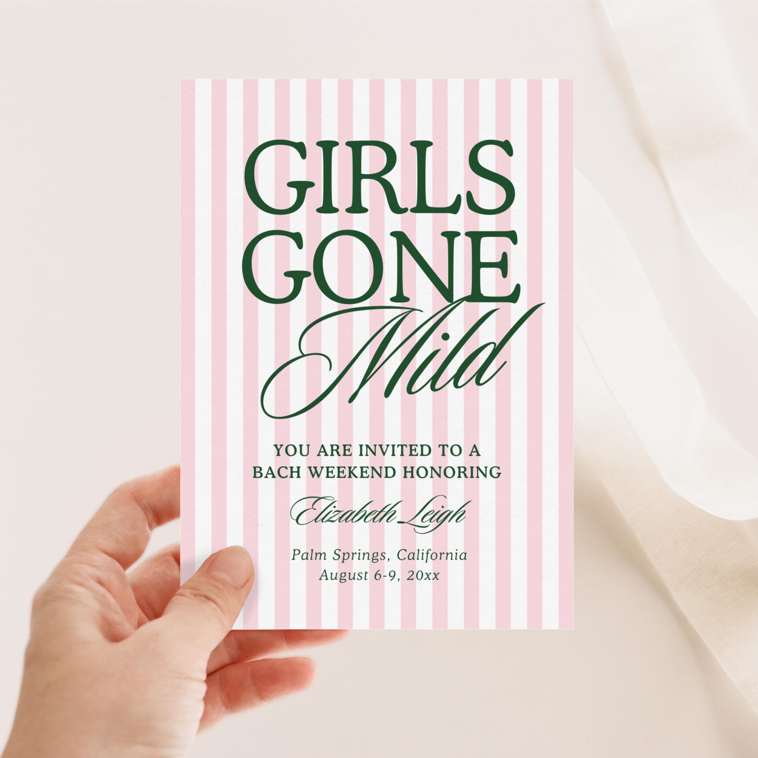 Girls Gone Mild Spa Bachelorette Itinerary: Pink & Green Weekend (canva ...