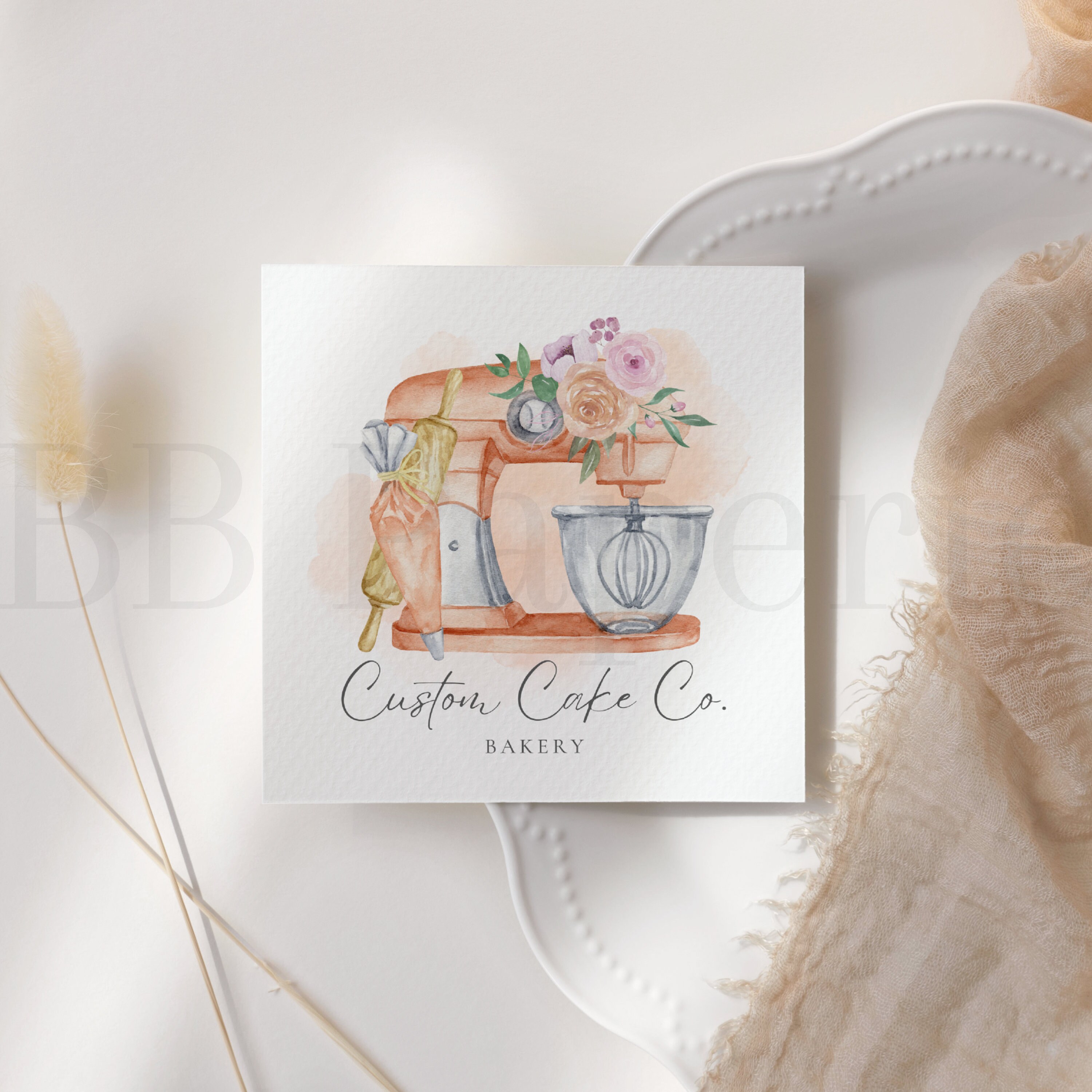 Custom Bakery Cake Logo Design, Personalized, Business, Canva - Etsy