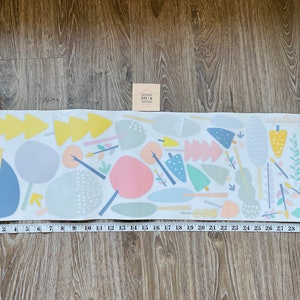 Forest Wall Decal - Pines and Round Trees | Removable, High Quality ...