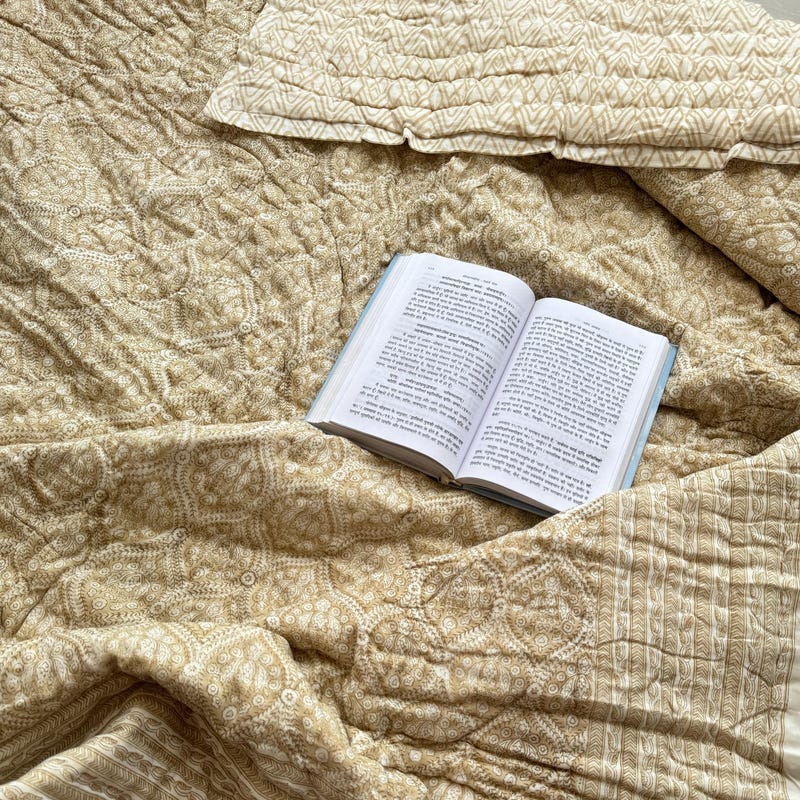 Beige Quilt - Etsy