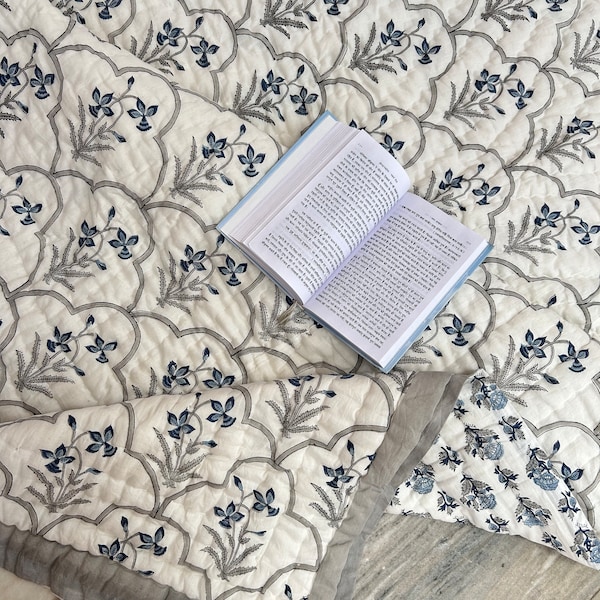 Block Print Quilt - Etsy