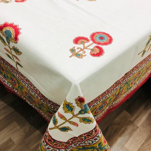 Block Print Tablecloth - Etsy
