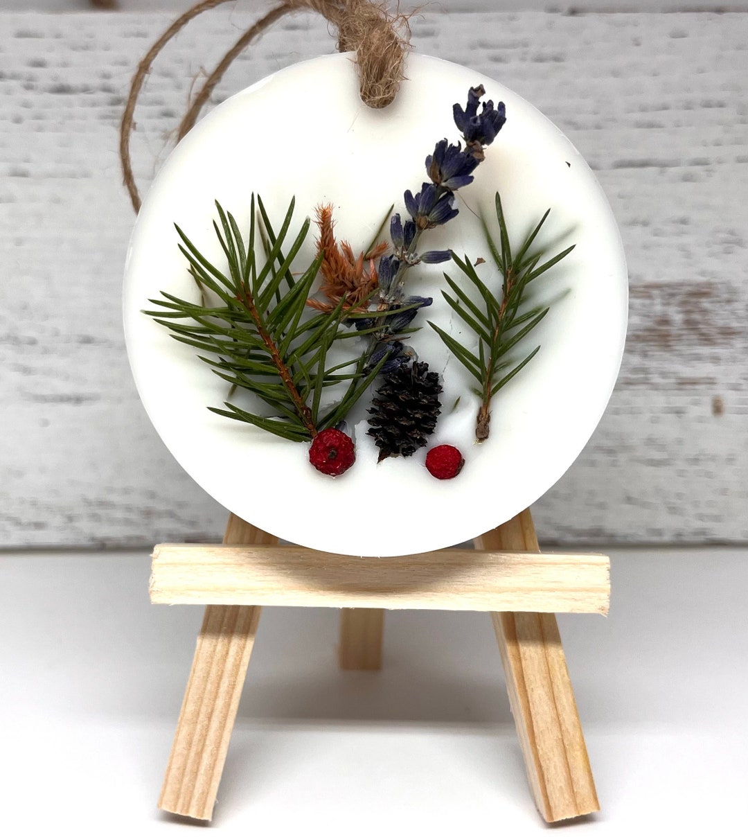 Lavender & Fir Needle All Natural Hanging Wax Sachet - Etsy