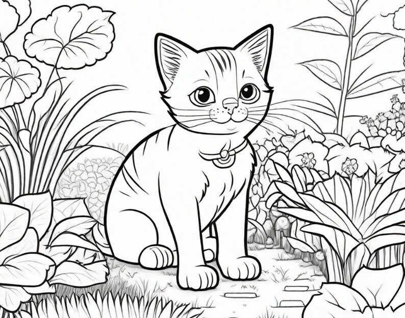 Children's Coloring Book, 4 Bundles of Cats and Dogs - Etsy