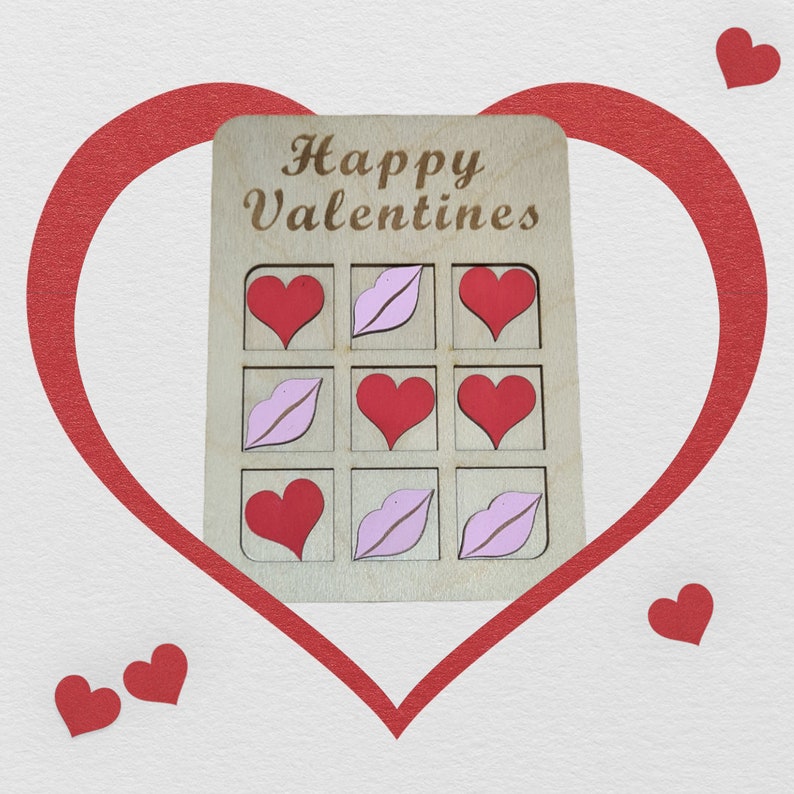 Valentines Tic Tac Toe | Valentines Noughts and Crosses With Hearts and ...