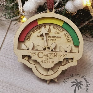 Christmas Cheer-o-meter Ornament Christmas Spirit Gauge - Etsy