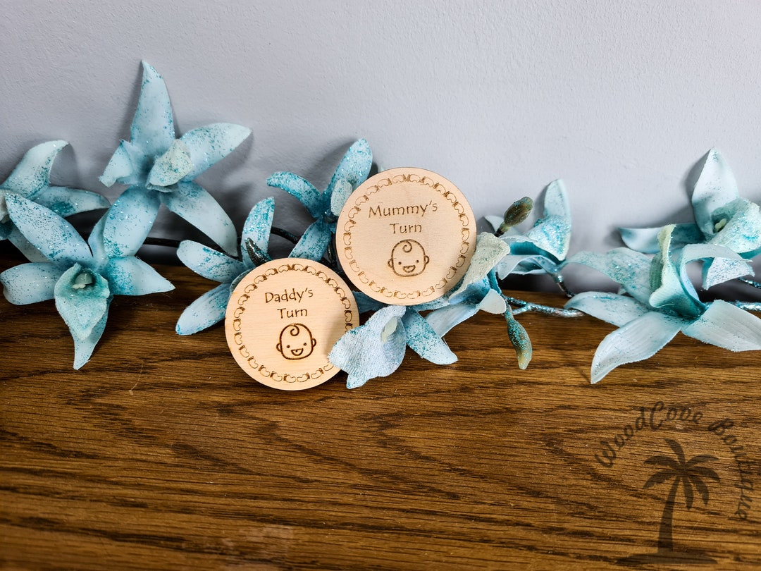 New Parent Coin | New Baby | Keepsake | Wooden Token | Baby Shower Gift ...
