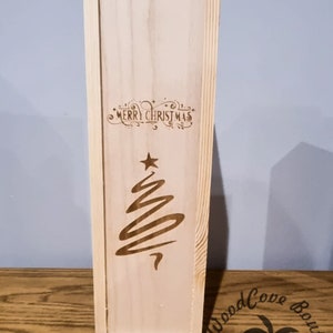 Christmas Wine Boxes | Gift Box | Christmas Box - Etsy