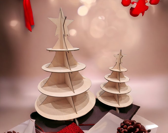 Rotating Christmas Tree Village Display - Etsy