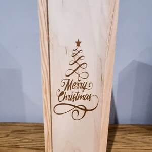 Christmas Wine Boxes | Gift Box | Christmas Box - Etsy