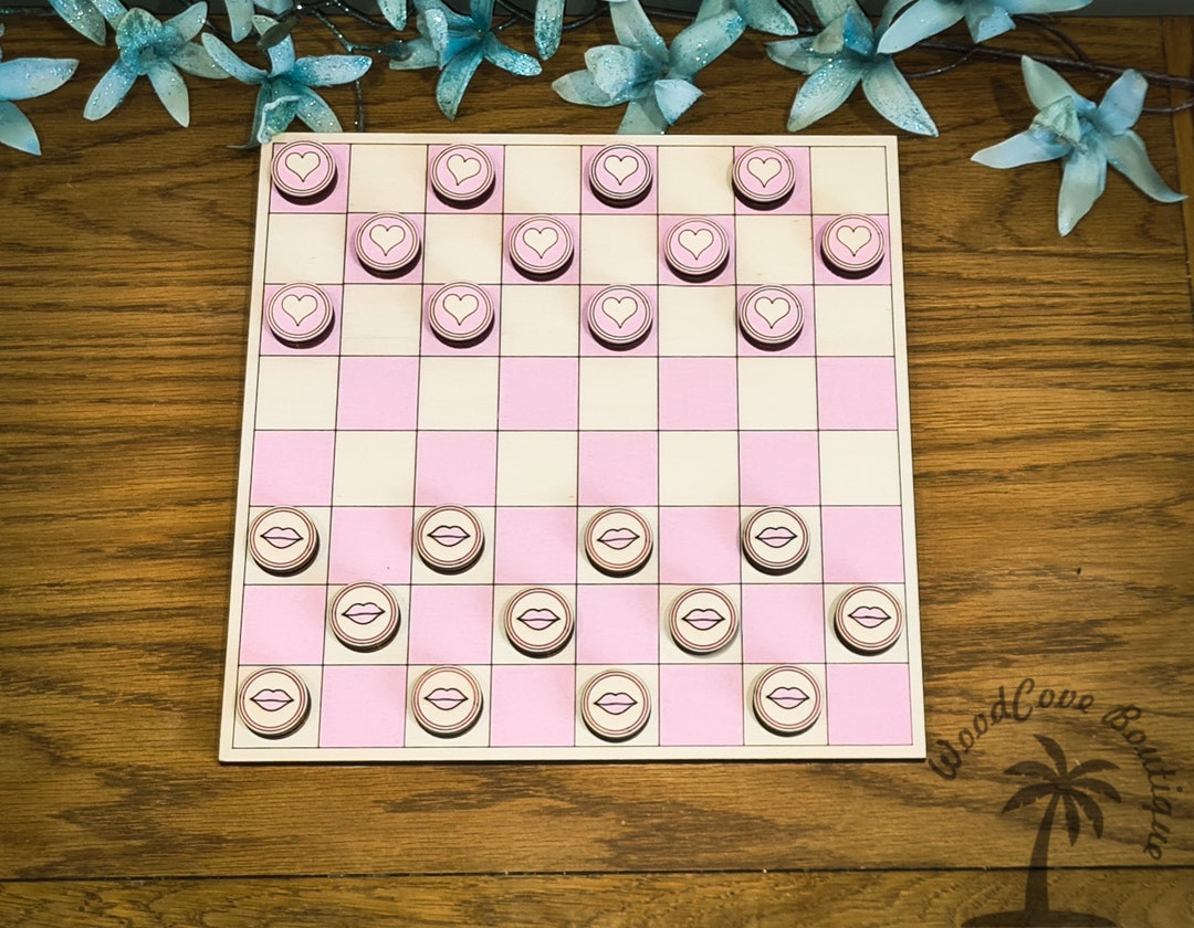 Valentine's Checkers | Valentines Gifts for Him | Valentines Gifts for ...