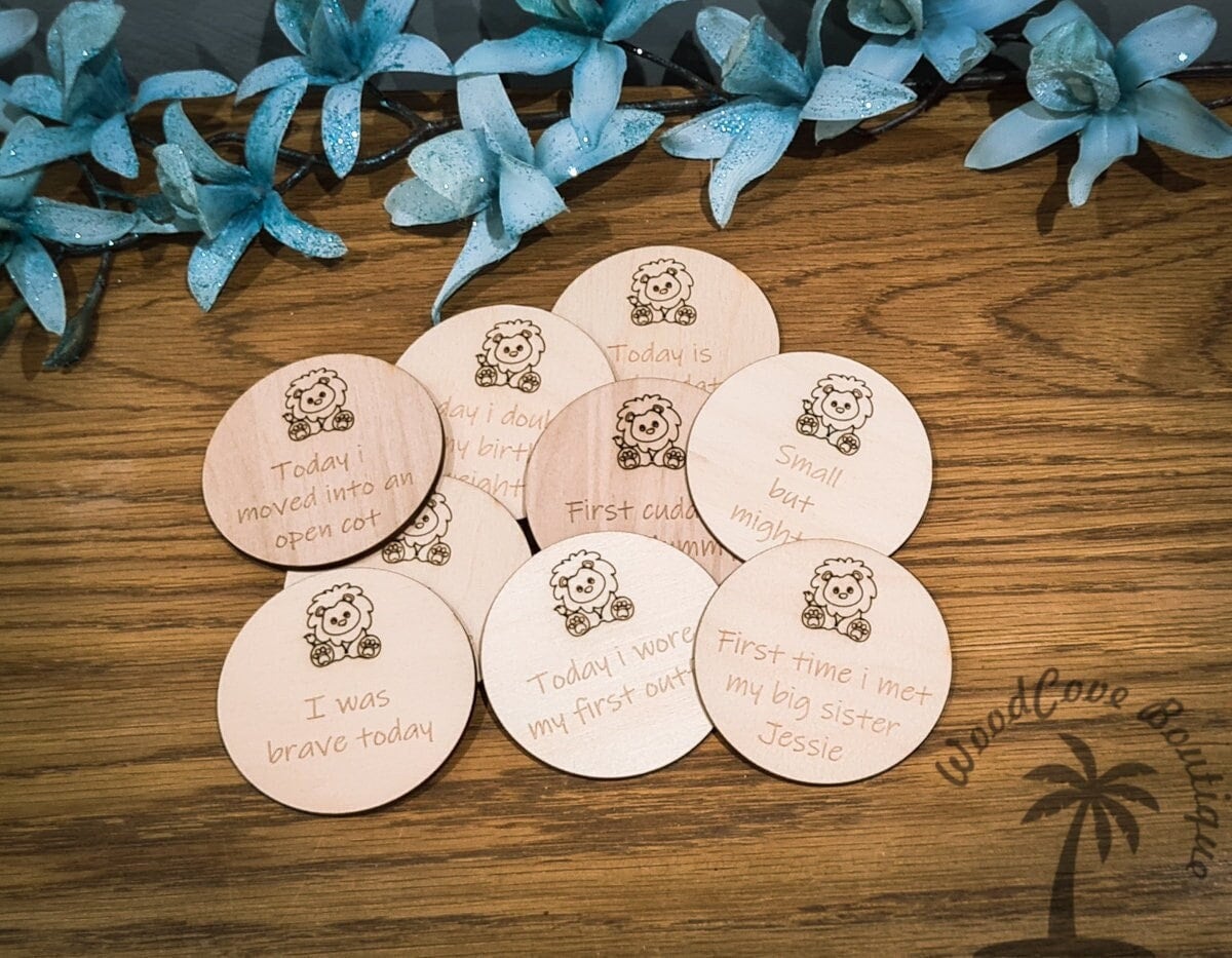 Preemie Baby Milestone Tokens New Born Baby Milestone Cards - Etsy