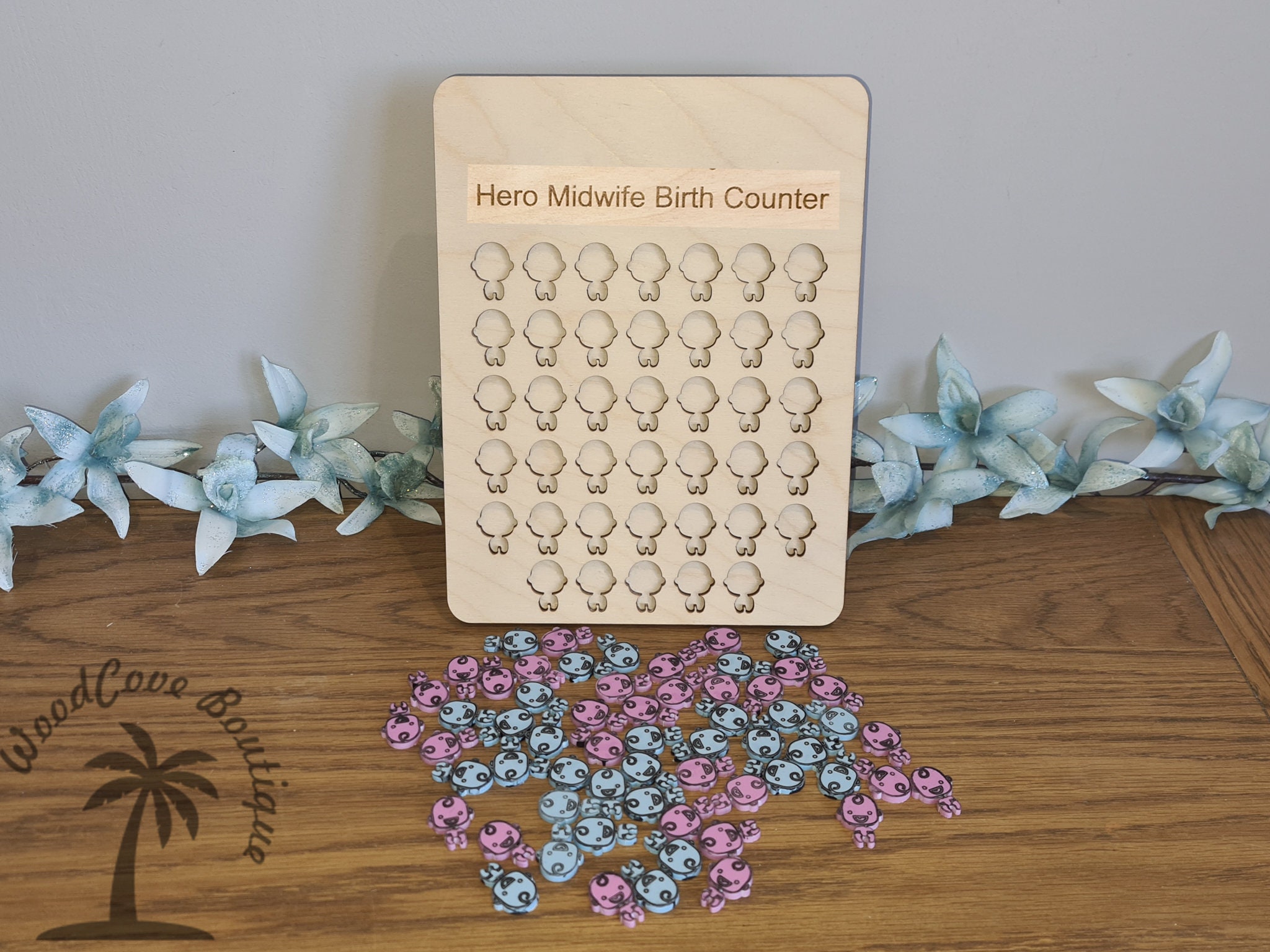 Personalised Midwife in Training Birth Counter Baby Counter for A ...