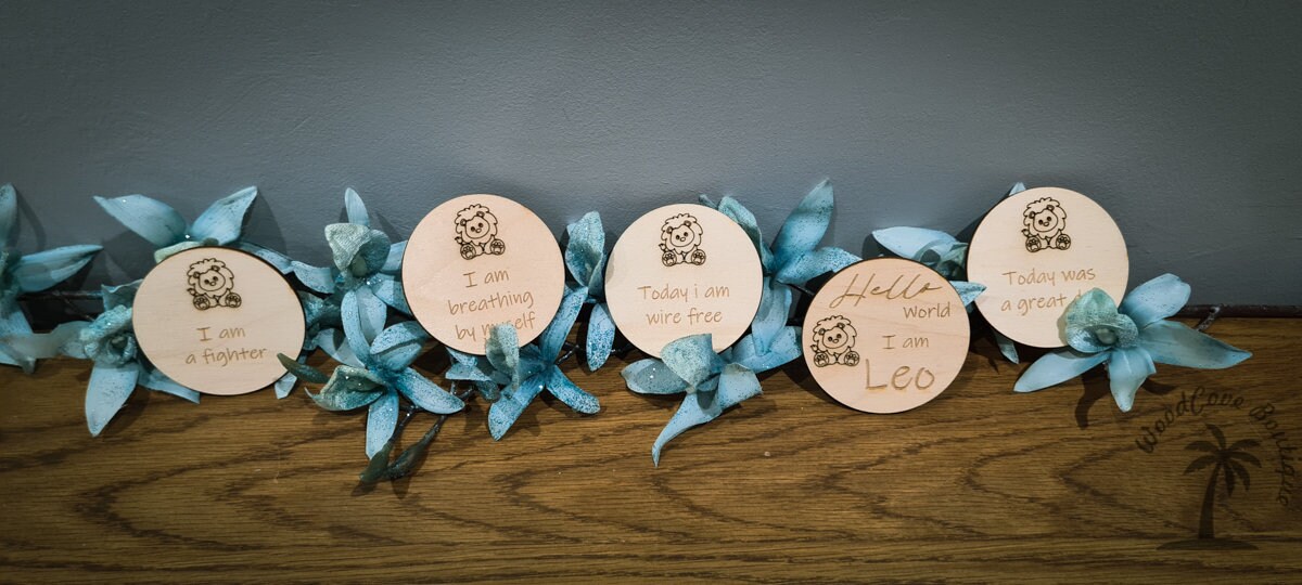 Preemie Baby Milestone Tokens New Born Baby Milestone Cards - Etsy