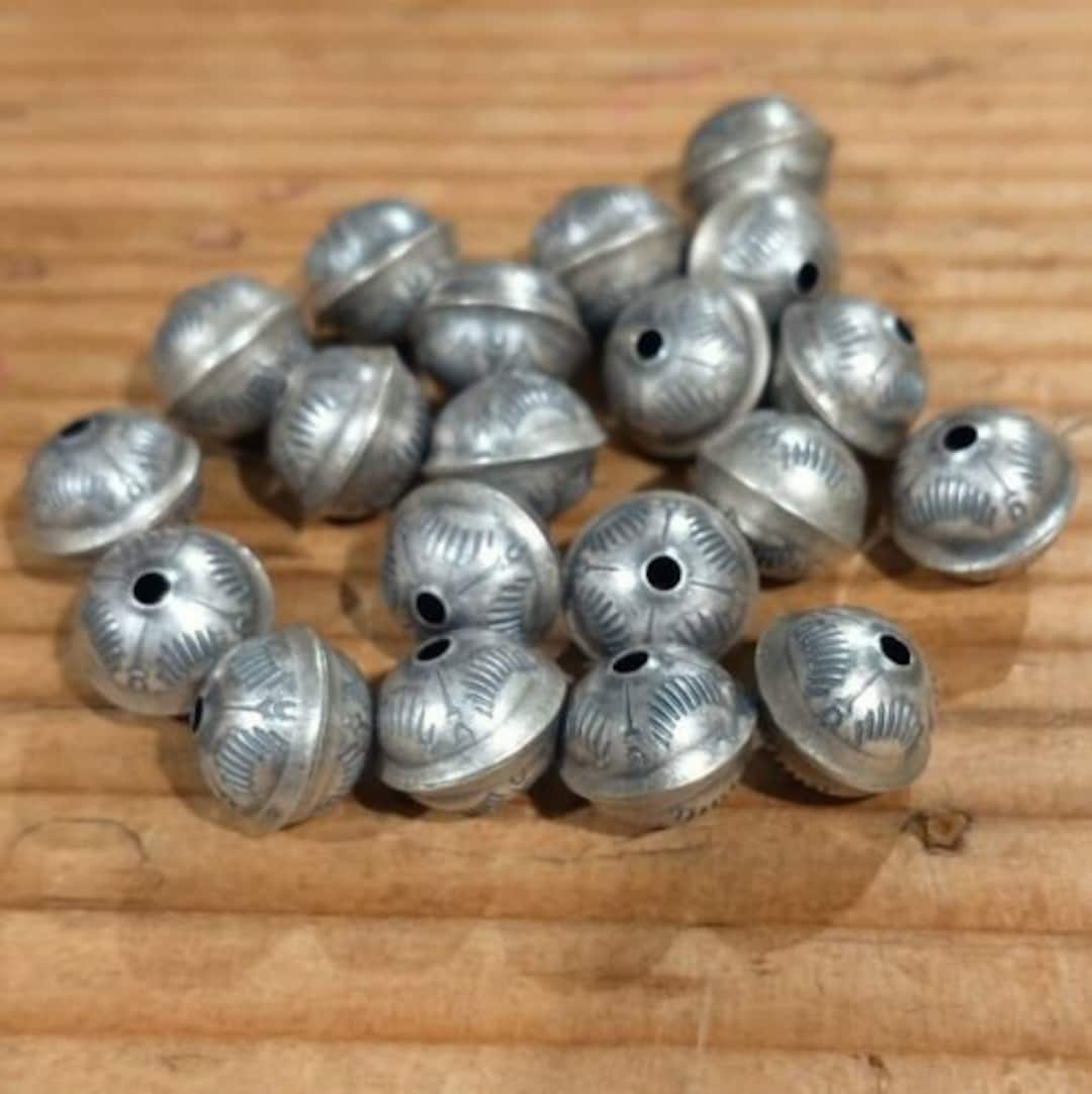 8 Mm Warm Patina Sunrise Stamped Navajo Bench Beads Lot of 20 for ...