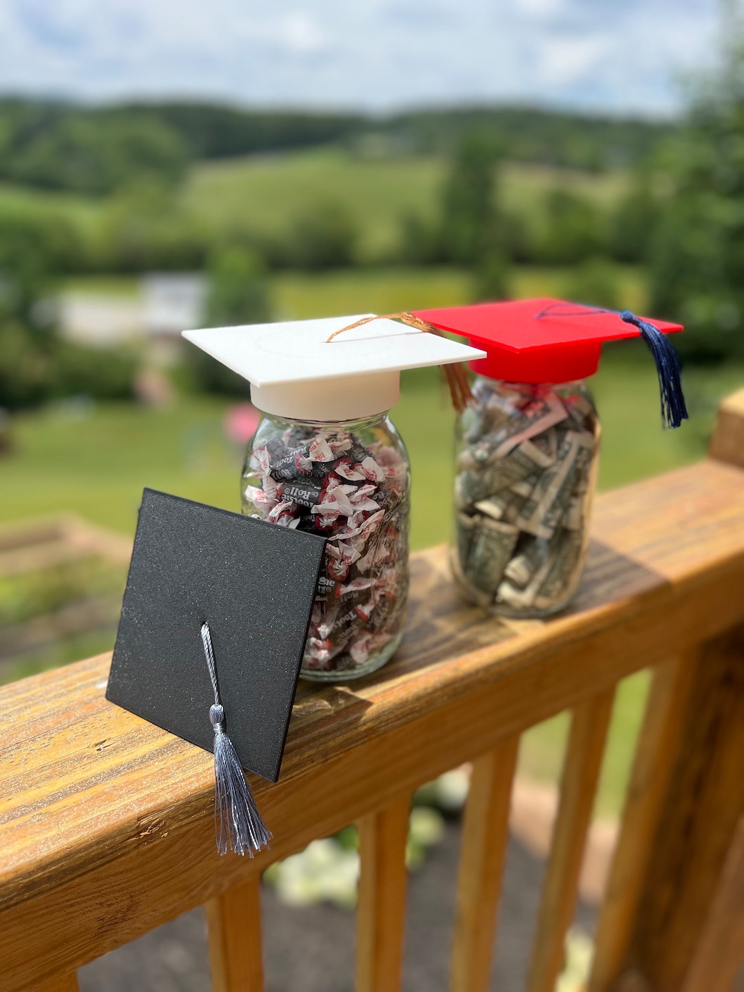 3D Printed Graduation Cap for Standard Mouth Mason Jar - Etsy