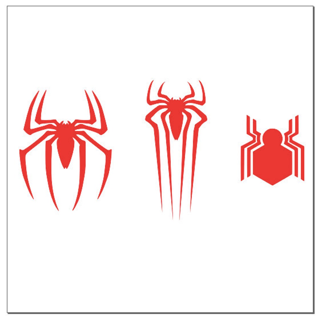 Spider-man Logos Embroidery Machine Design Pattern Files Multiple ...