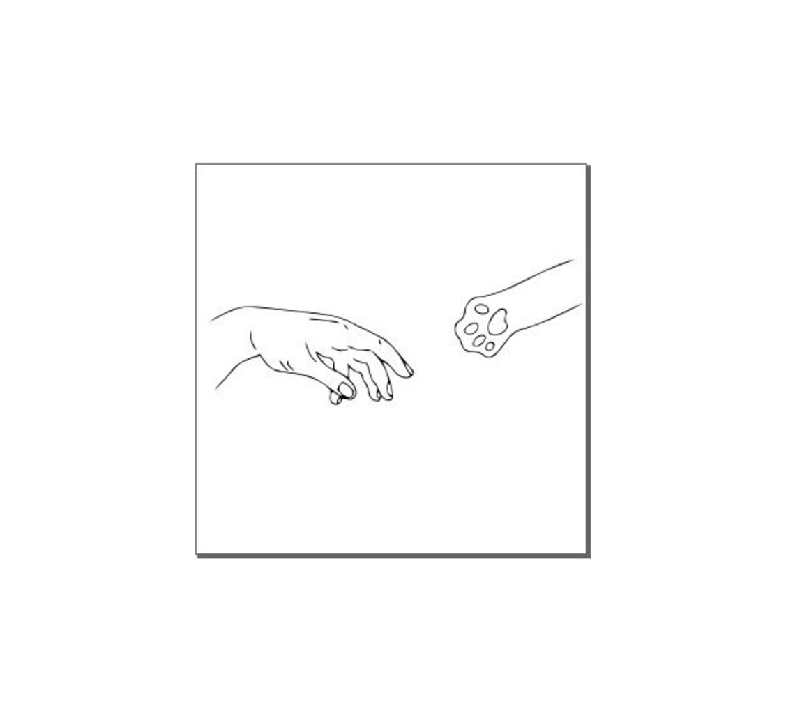 Creation of Adam, Hand of Cat, Cat Paw Embroidery Machine File Multiple ...