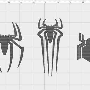 Spider-man Logos Embroidery Machine Design Pattern Files Multiple ...