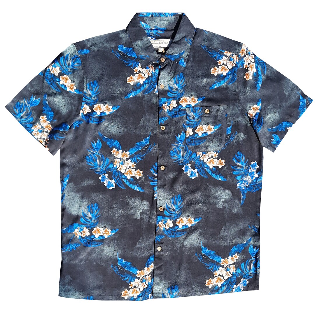 Molokai Vintage Electric Blue Leaves - Etsy