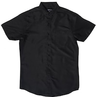 Short Sleeved Buttoned Shirt for Men Atom Molecule Print Button Down ...