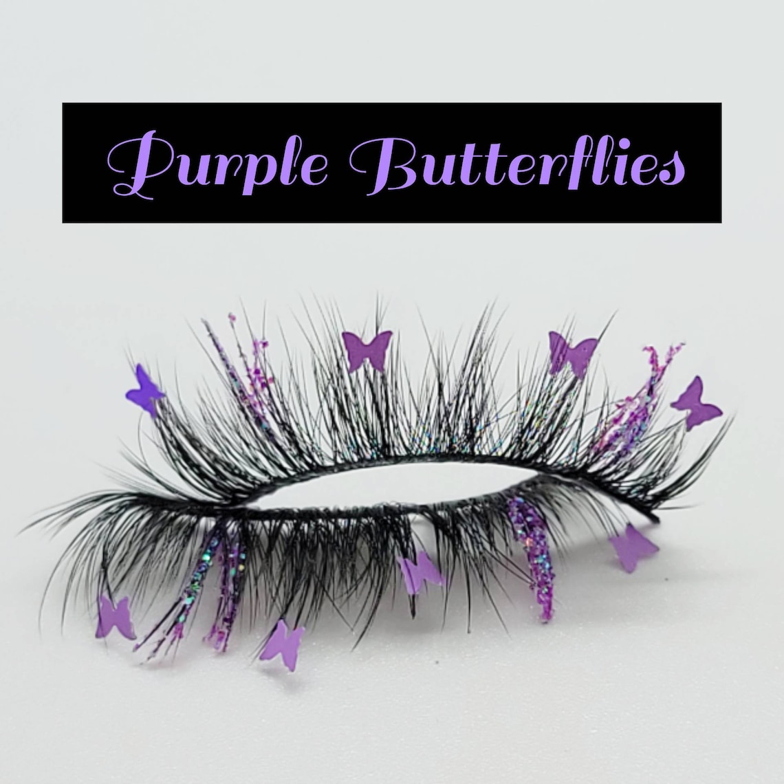 Purple Butterfly Lashes | Etsy