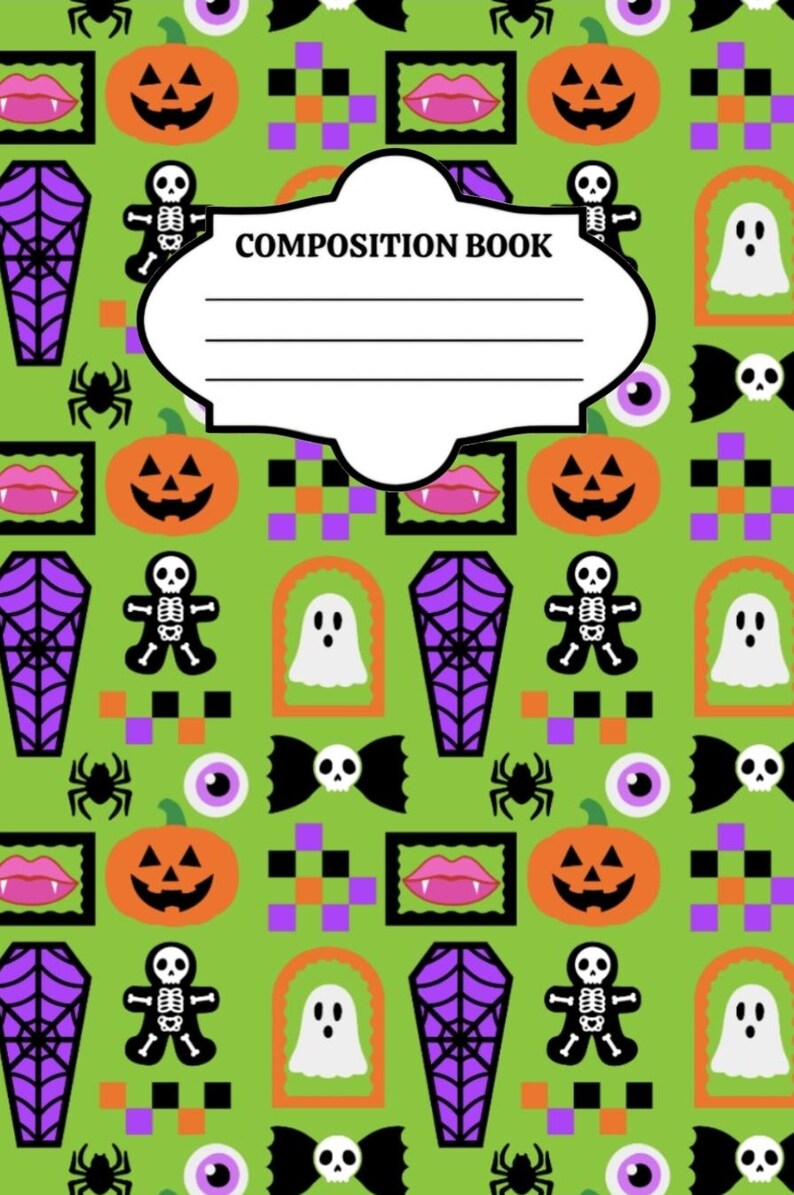 Digital Sticker for Composition Book - Etsy