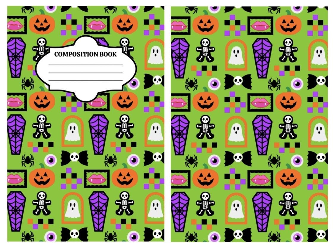 Digital Sticker for Composition Book - Etsy