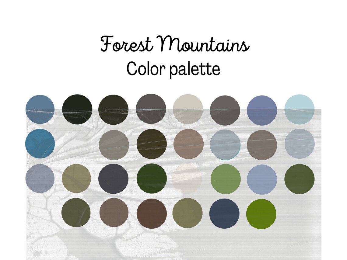 Procreate Color Palette, Mountain Color Palette, Nature Color Palette ...